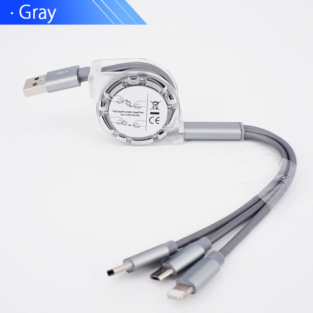 Multi USB Charging Cable 3 In 1 Type C Micro – virtualelectronicsstore.com